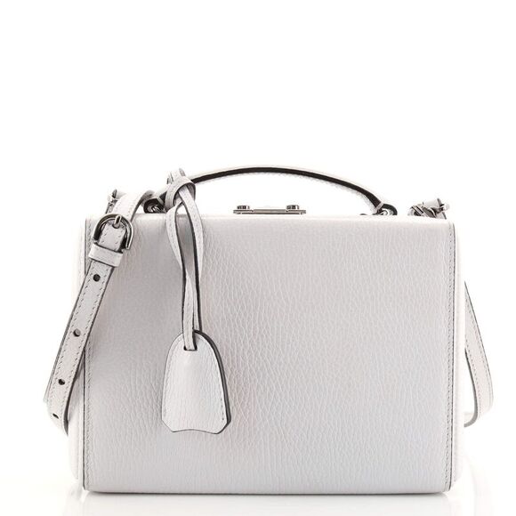 Mark Cross | Bags | Mark Cross Grace Box Bag Leather Small Gray | Poshmark
